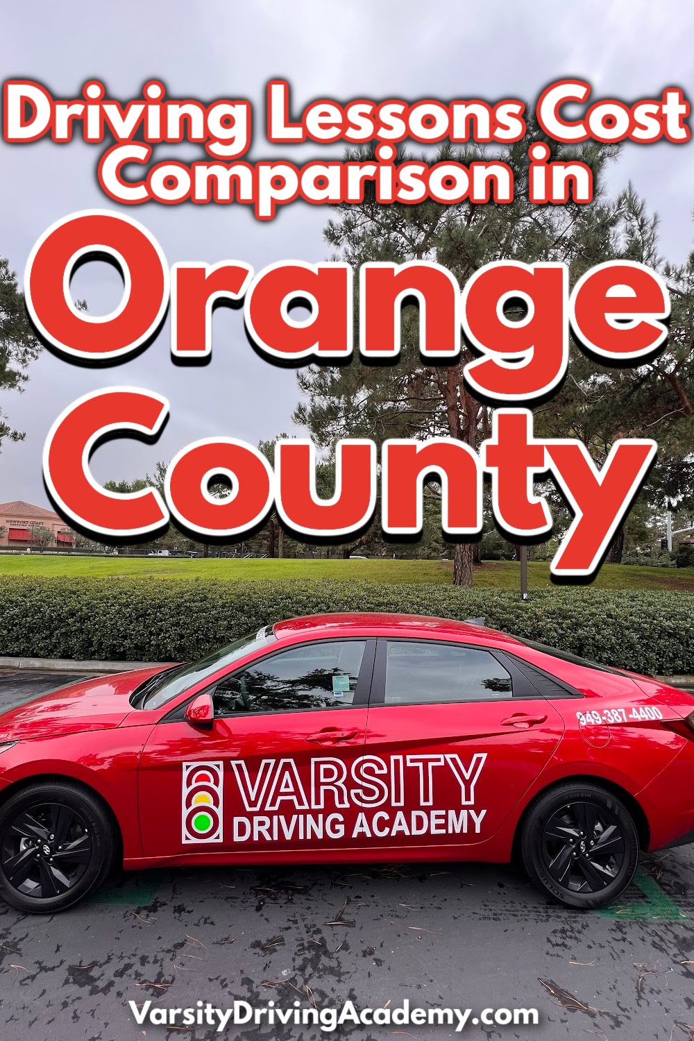 Driving Lessons Cost Comparison in Orange County