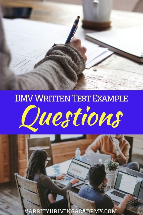 DMV Written Test Question Examples - Varsity Driving Academy