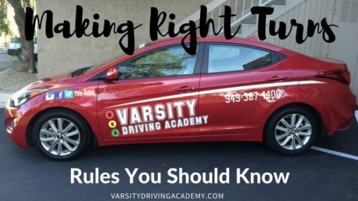 Rules for Making Right Turns - Varsity Driving Academy